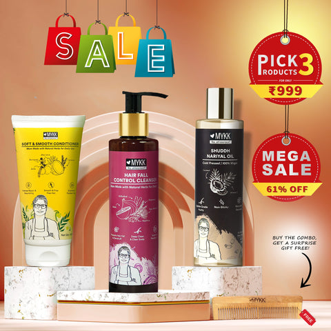 MYKK Shuddh Nariyal Oil - 100% Virgin, Cold Pressed + Hair Fall Contro ...